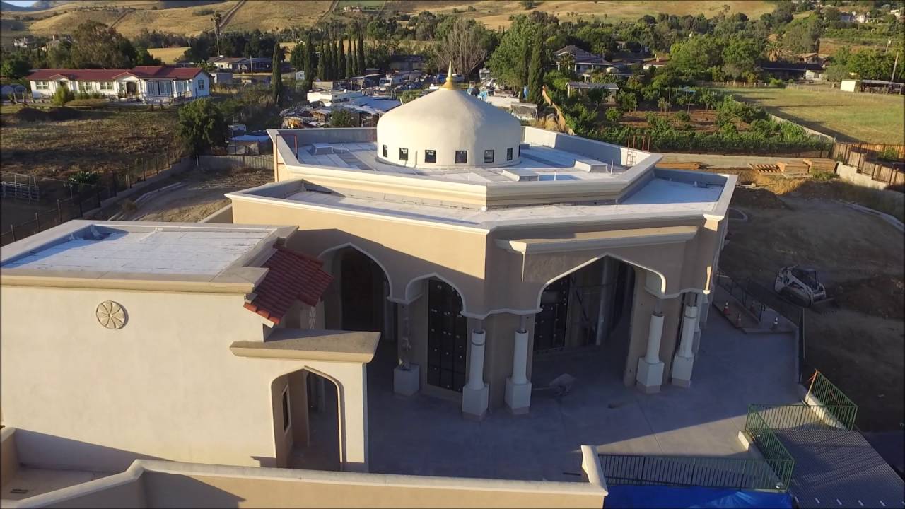 Aerial view of the Evergreen Islamic Center - Masha'Allah! - YouTube