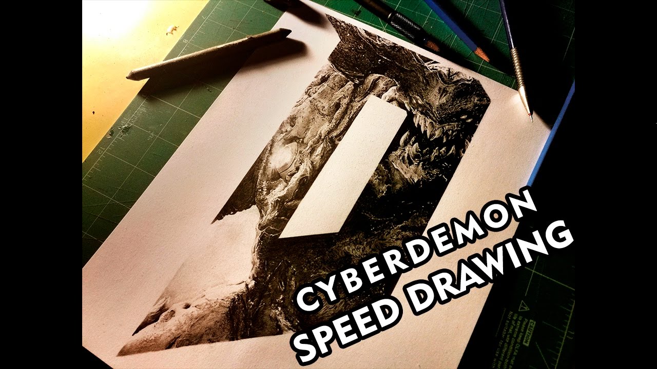 DOOM CYBERDEMON Speed Drawing | El Perro CReative ARTworks - YouTube
