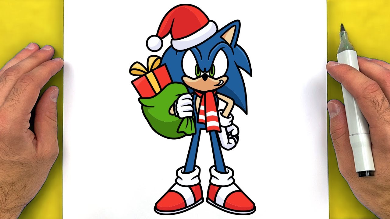 Como DIBUJAR a SONIC de NAVIDAD - Como DESENHAR o SONIC de NATAL ...