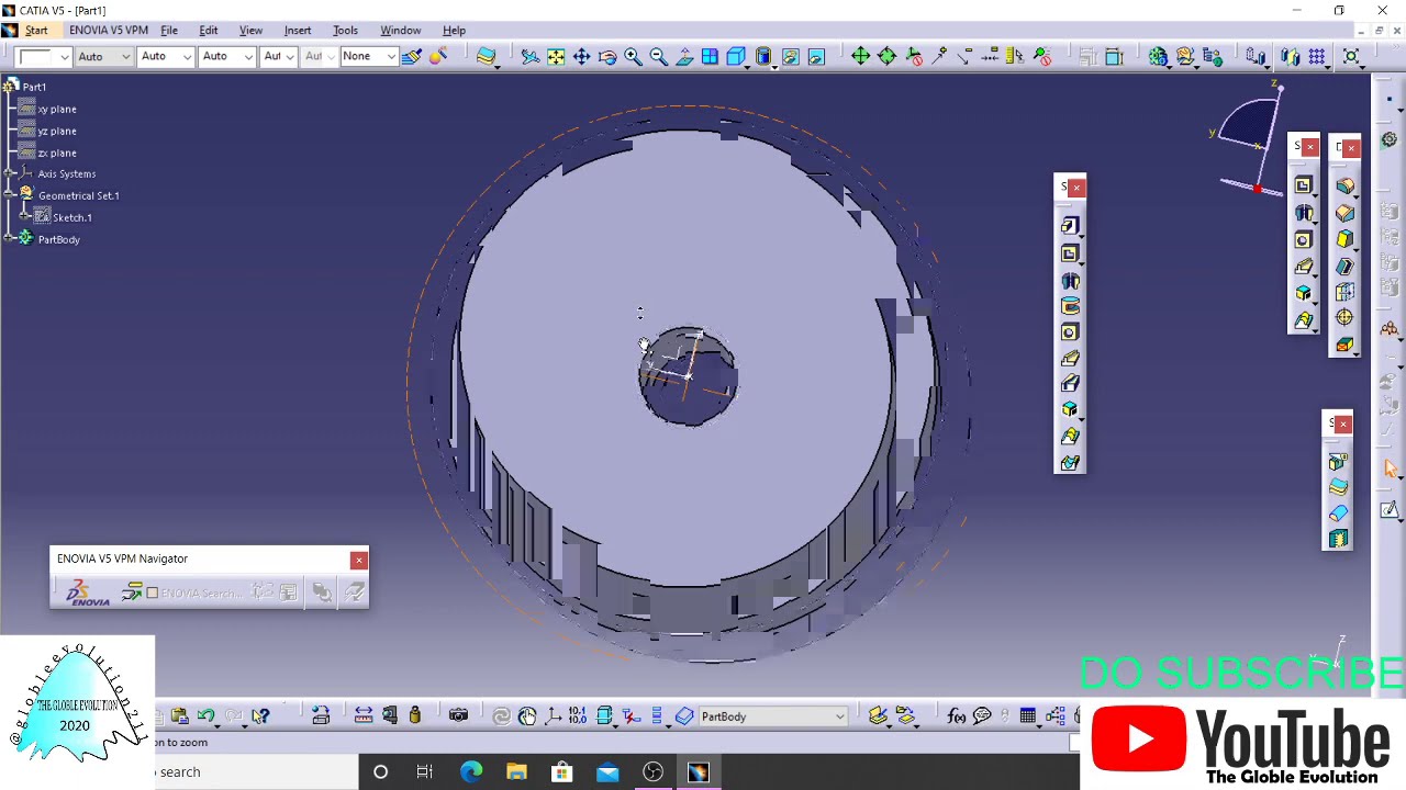 Pocket command || Sketch Based Feature || Catia v5 || TGE CAD DESIGN || DO SUBSCRIBE NOW - YouTube