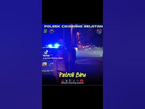 Polsek Cikarang Selatan melaksanakan kegiatan Patroli Biru (Blue Light) di Jl. MH. Thamrin - YouTube