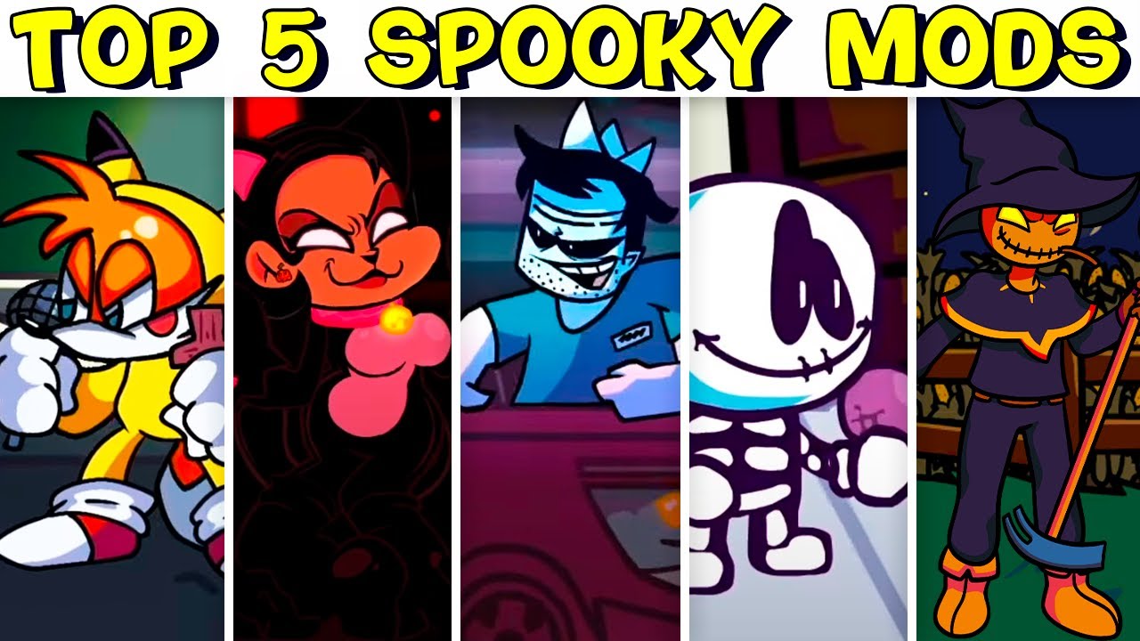Top 5 Spooky Mods for Spooky Month in FNF - Friday Night Funkin’ - YouTube