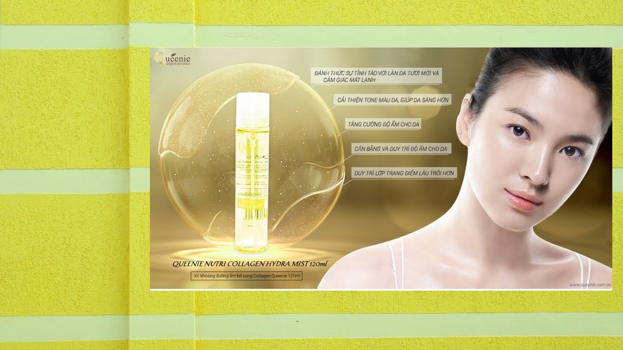 Xịt khoáng dưỡng da Collagen Queenie - Queenie Nutri Collagen Hydra ...