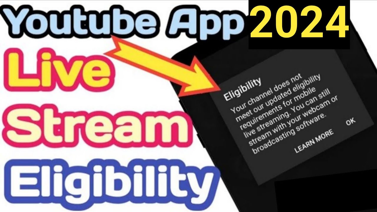 Live Stream Eligibility youtube App? - how to enable live stream on ...