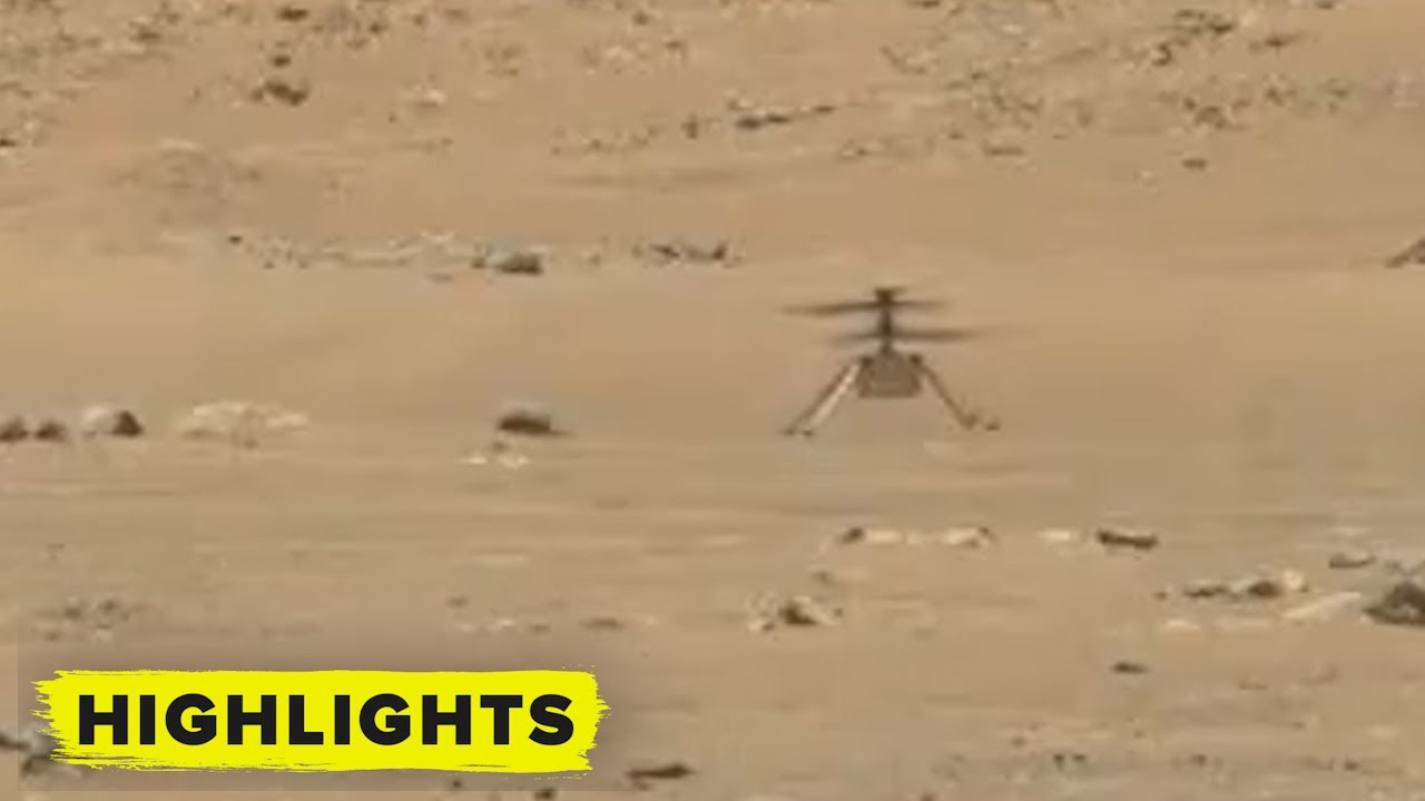HI-RES VIDEO! Ingenuity's Full First Flight Captured - YouTube