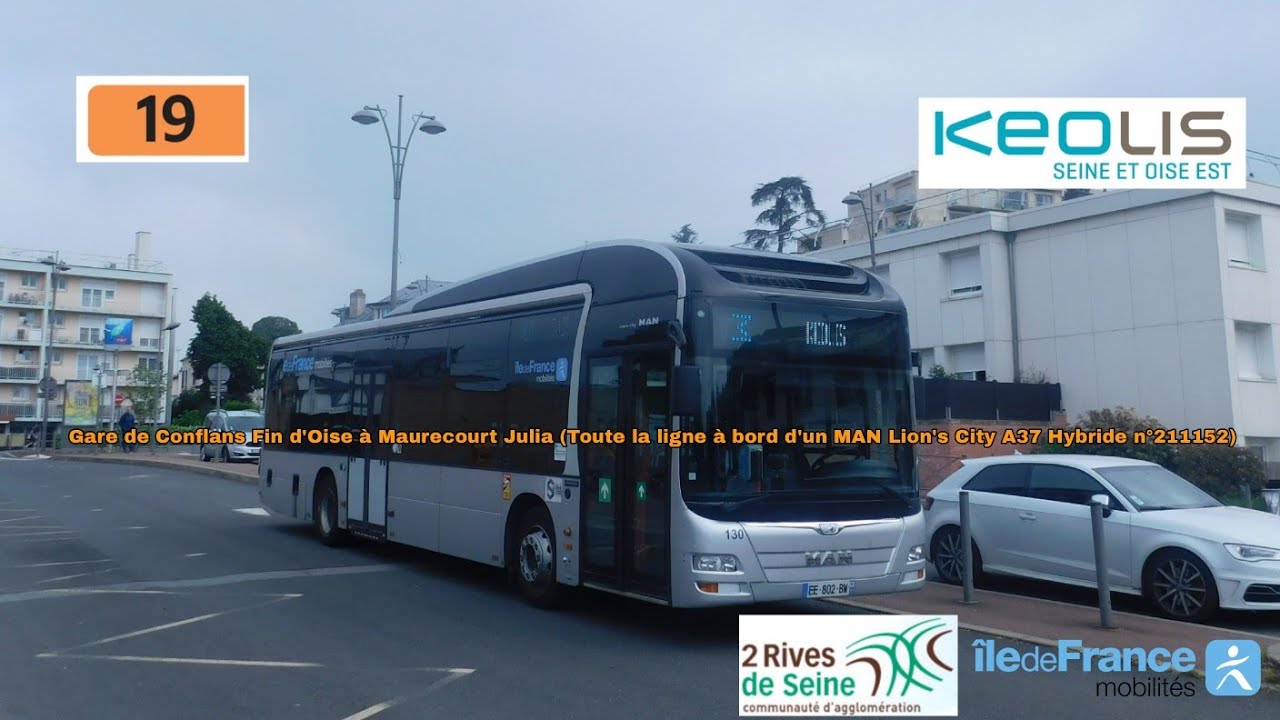 [Ligne 19 KEOLIS Seine et Oise Est] MAN LC A37 Hyb n°211252 - Gare de ...