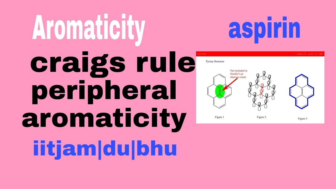 Aromaticity 6|Craig's rule||peripheral aromaticity|| for iit jam|du|bhu ...