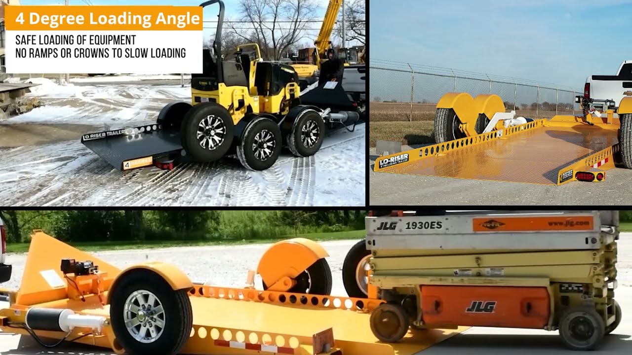 LO RISER INCLINING PLATFORM TRAILER - YouTube