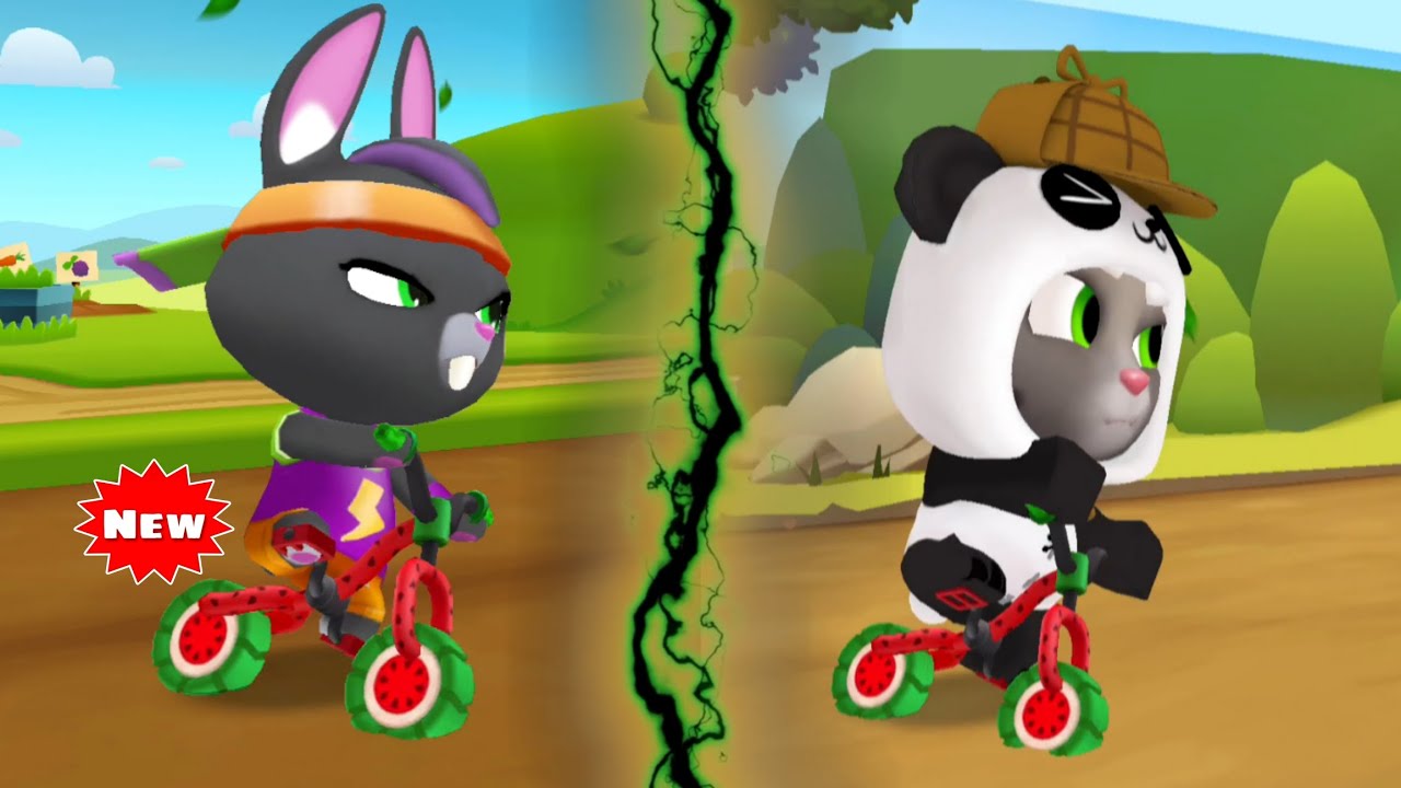 Talking Tom Gold Run New Characters - Becca Surfer vs Panda Tom vs ...