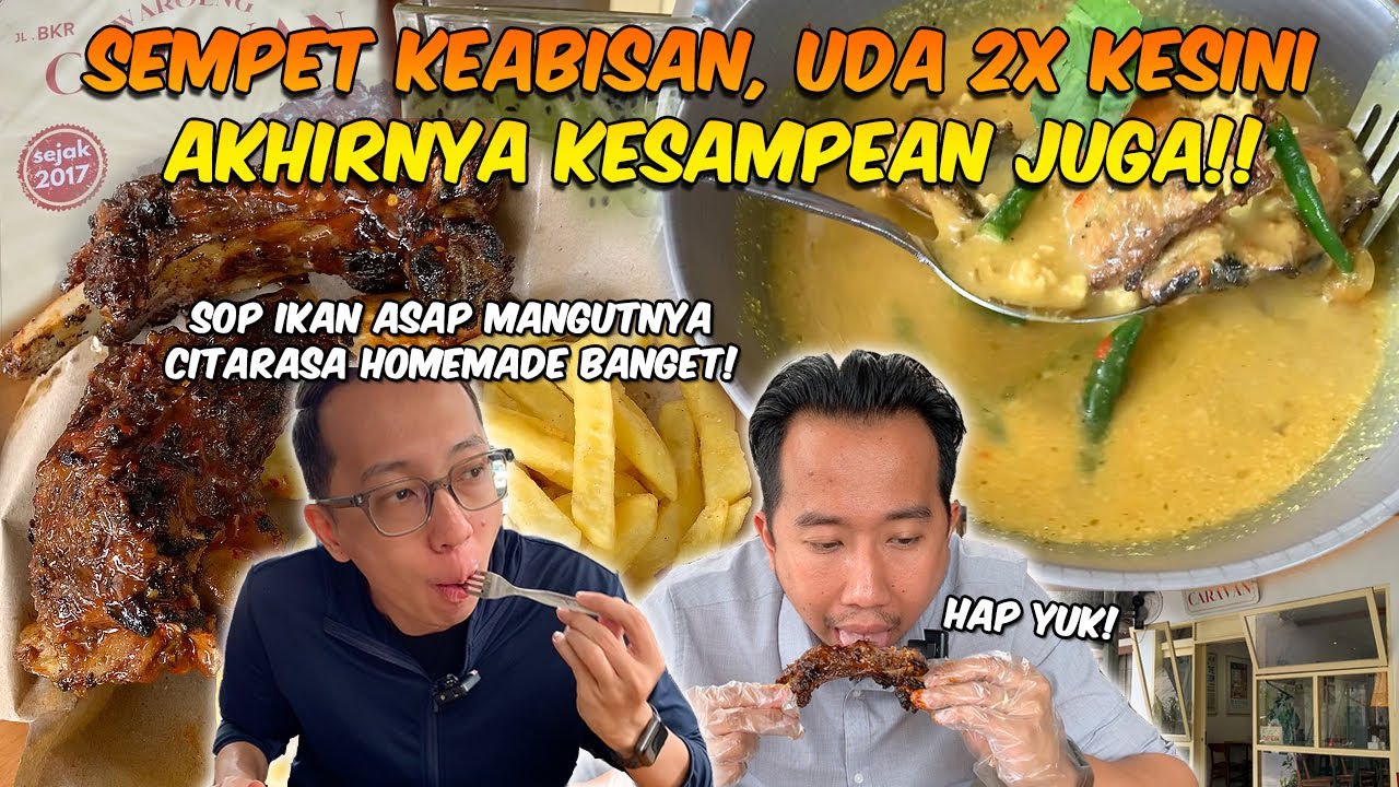 REVIEW DOUBLE IGA BAKAR & SOP IKAN ASAP MANGUT ALA WAROENG CARAVAN ...