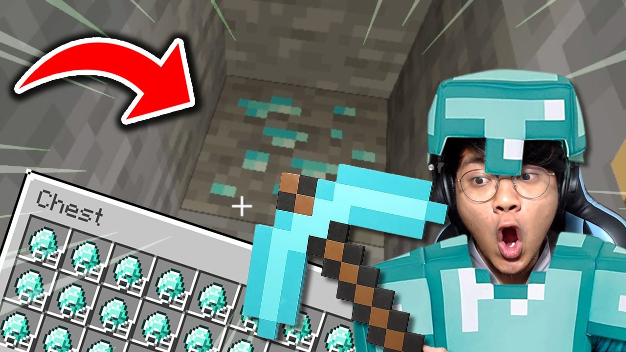 Baru Main Minecraft Langsung Dapet Diamond - Part 1 - YouTube