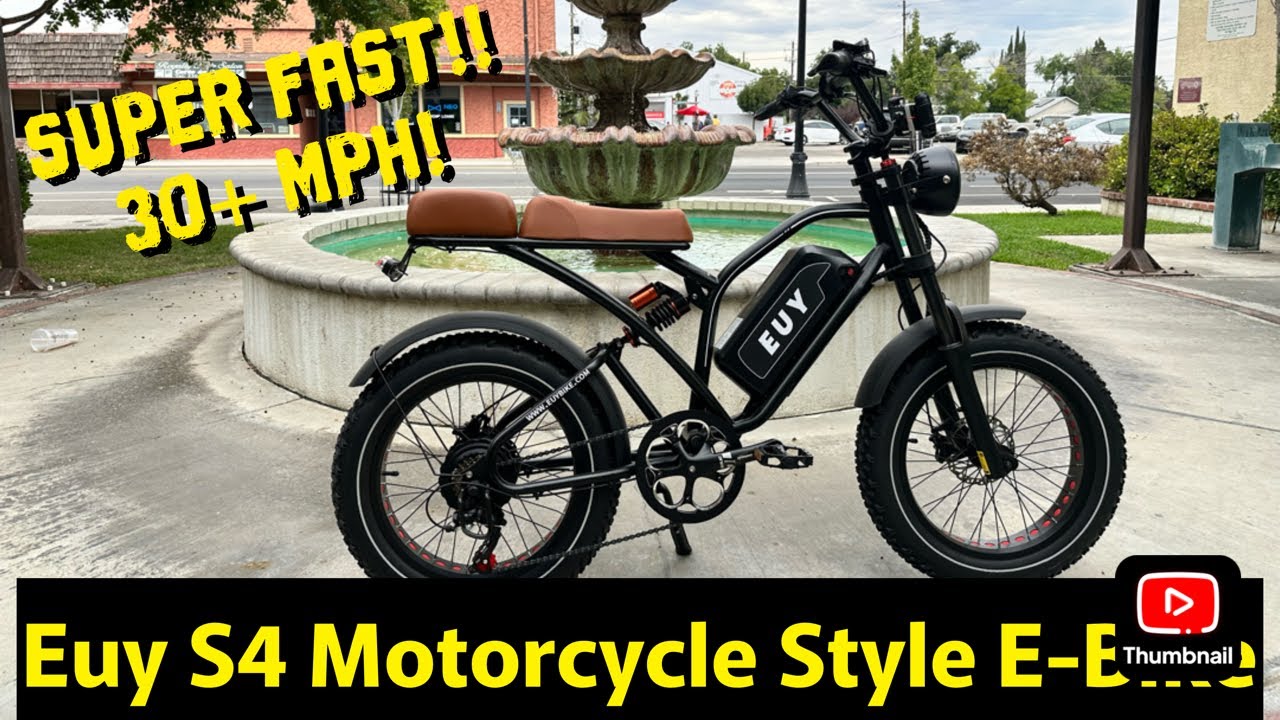 FASTEST CLASS 3 MOTORCYCLE STYLE E-BIKE! CHECK OUT THE EUY S4! - YouTube