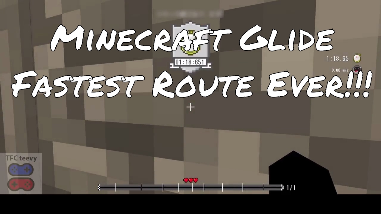Minecraft Glide The Fastest Route Guaranteed!!! - YouTube