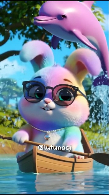 Kiko, the Rainbow Rabbit visits Amazon River #lutunaci #rainbowrabbit # ...