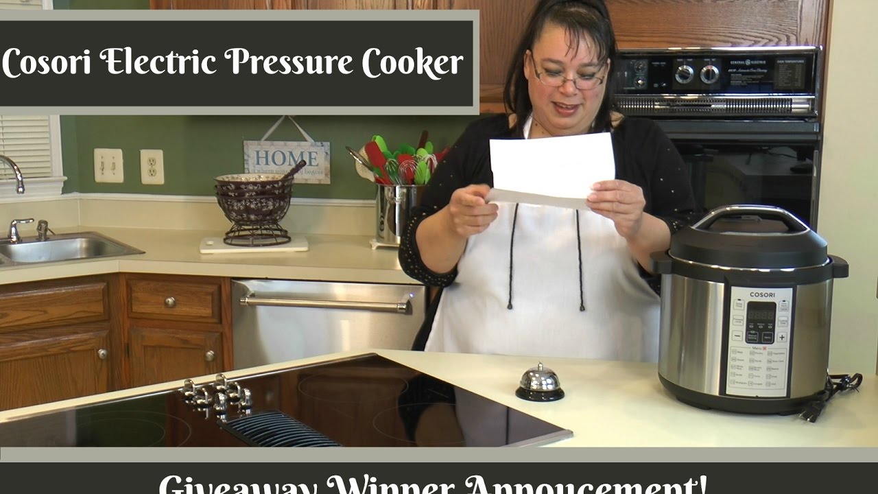 Cosori 7-in-1 Multifunction Pressure Cooker Giveaway Winner!! ~ Amy ...