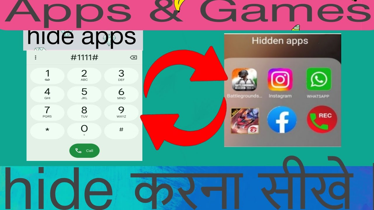 | apps & games ko hide kaise kare | | Game hide कैसे करें || 2 minutes ...