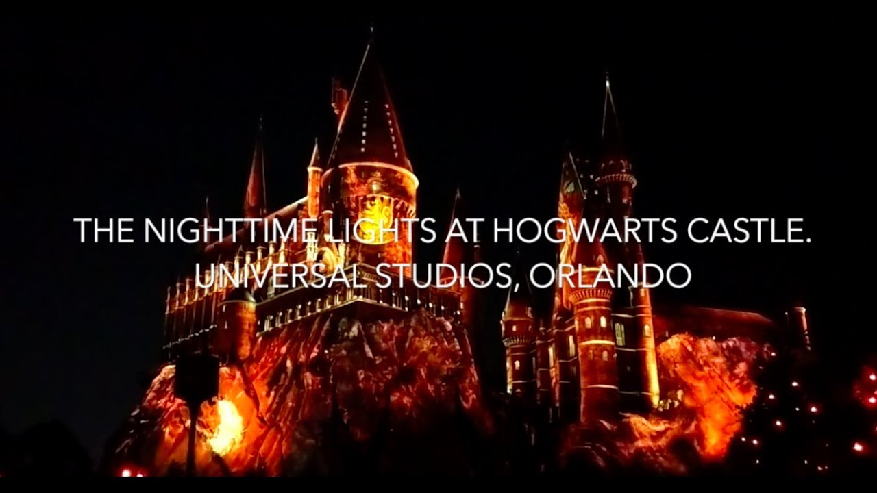 ORLANDO | The Nighttime Lights At Hogwarts Castle at Universal Orlando ...