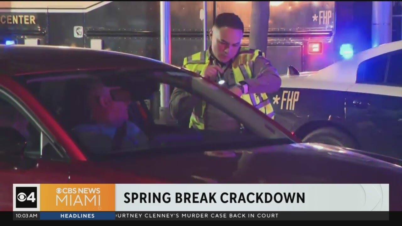 Spring break crackdown underway in Miami Beach - YouTube