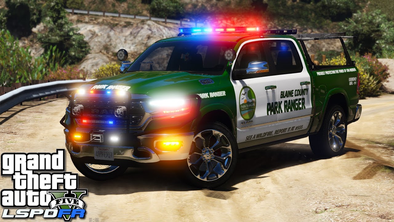GTA 5 LSPDFR - PARK GÖREVLİSİ DEVRİYE - DODGE RAM #146 - YouTube