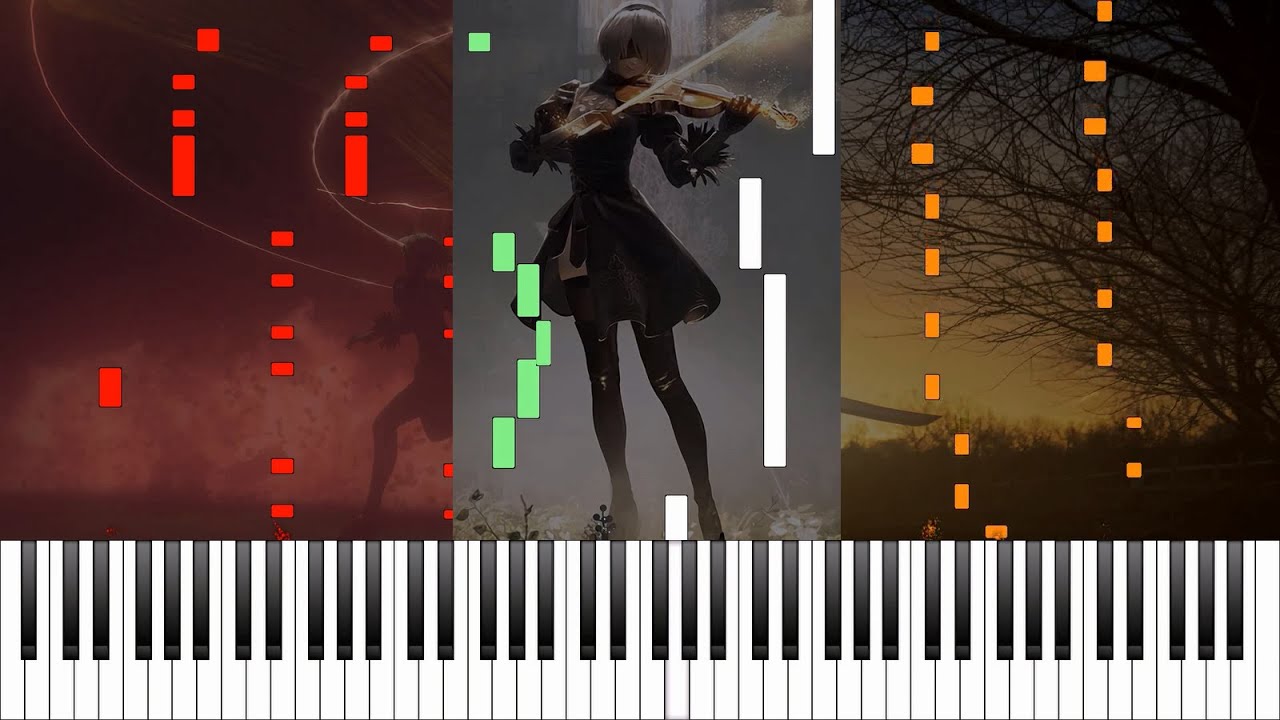 NieR Automata - Piano Suite in 3 movements (Synthesia) - YouTube