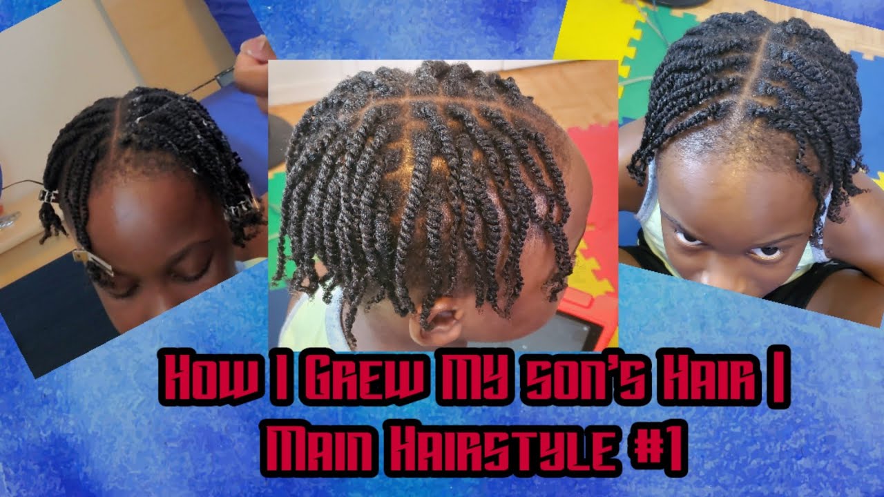 How I Grew My Son's Hair | Main Hairstyle #1 - YouTube