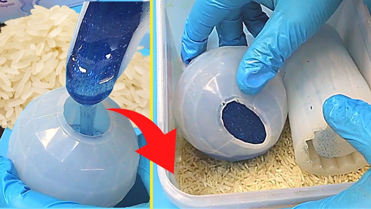Why I Pack My Moulds In RICE After I Put Resin In Them! - YouTube