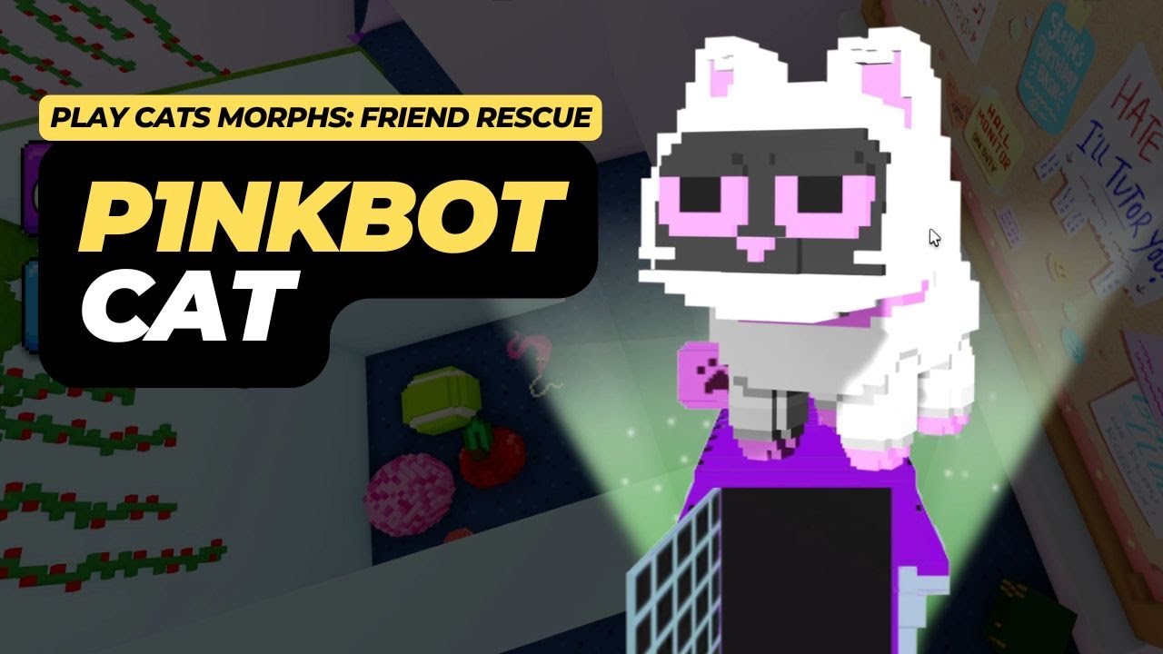 P1nkbot Cat Location - Roblox Play Cats Morphs: Friend Rescue - YouTube