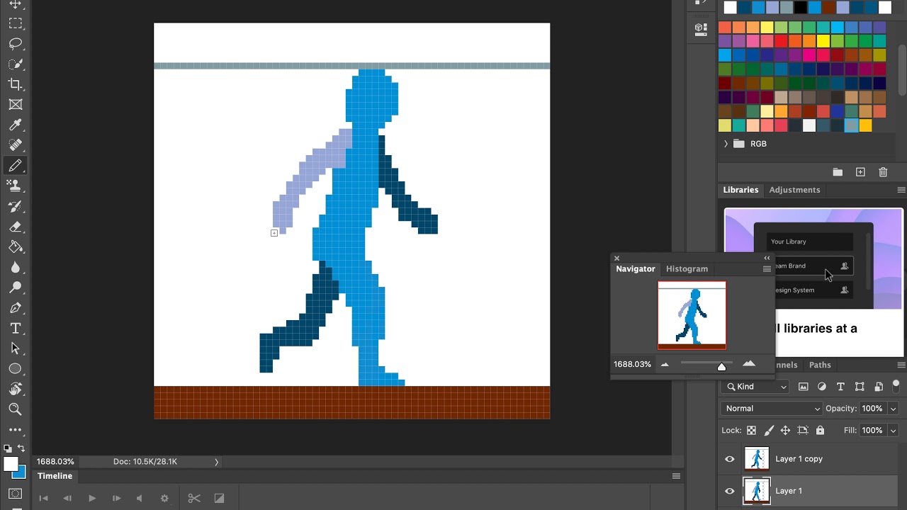 Basic Pixel Art: Walk Cycle 2 - YouTube