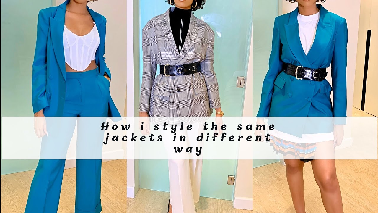 How i style the same jackets in different way. Comment je style la même ...