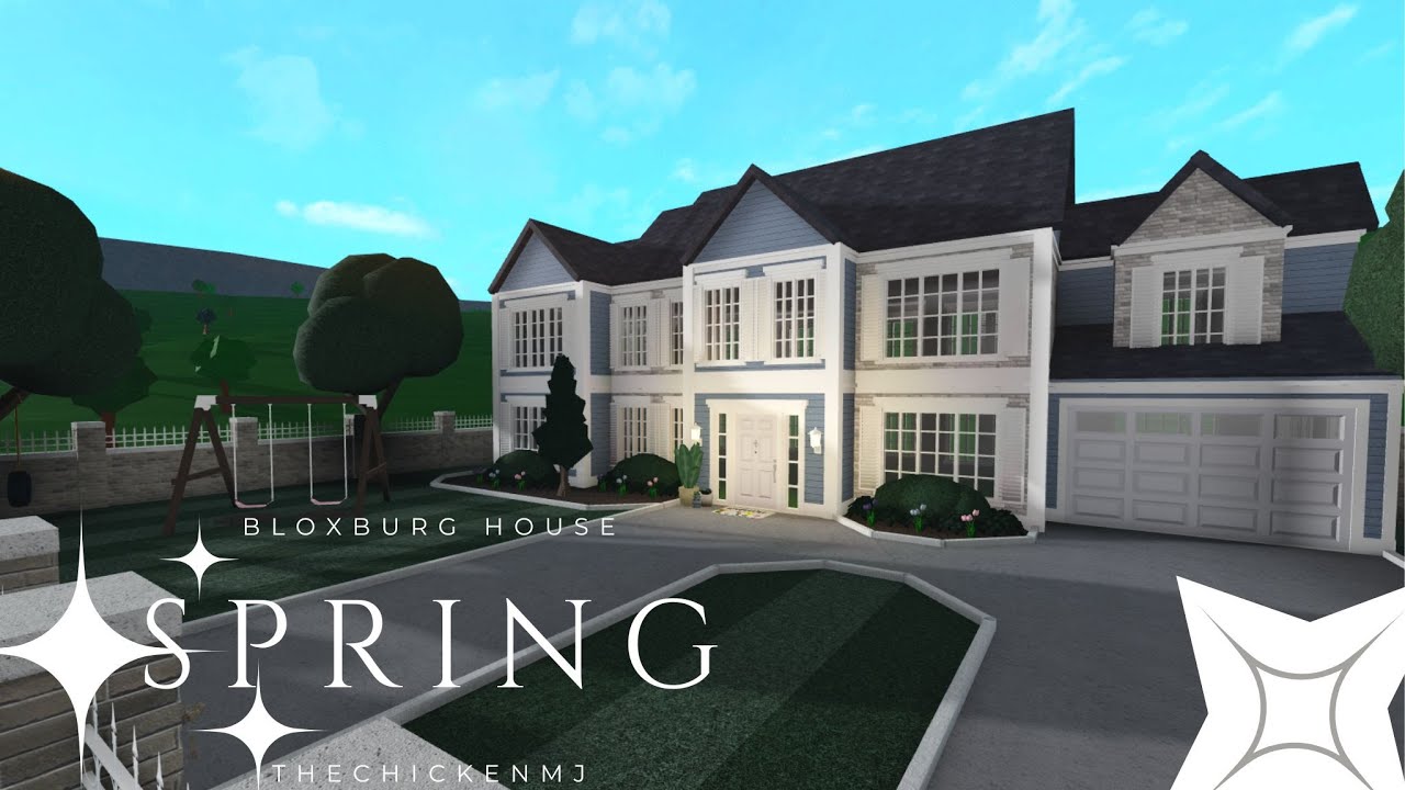 Spring Bloxburg House (Exterior) - YouTube