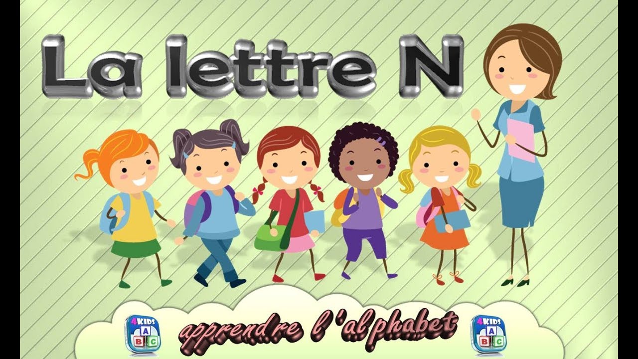 La lettre N - apprendre l'alphabet - Français Maternelle - pour enfants ...