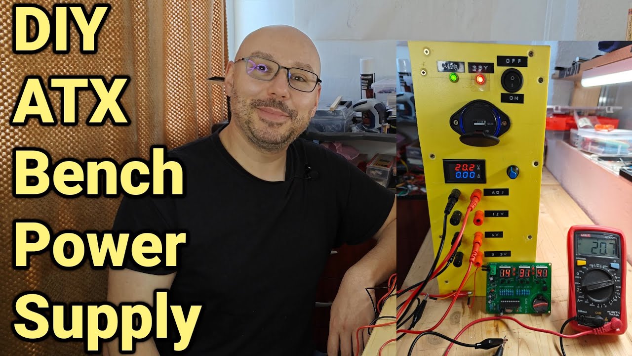 DIY Lab Bench Power Supply from old ATX computer supply - YouTube