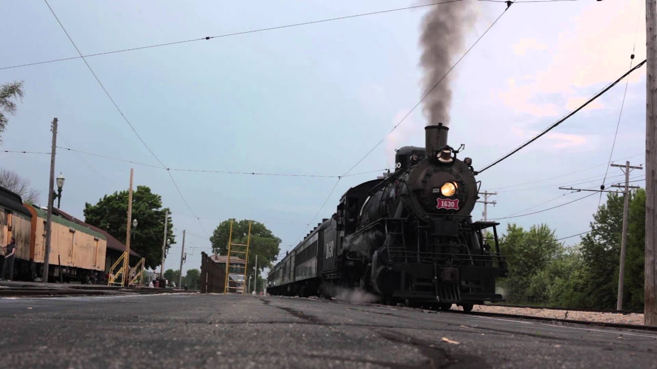 A day at the Illinois Railway Museum: A Ride on the Frisco 1630 - YouTube