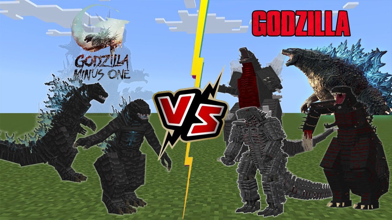 Godzilla Minus One VS All Godzilla [Minecraft PE] - YouTube
