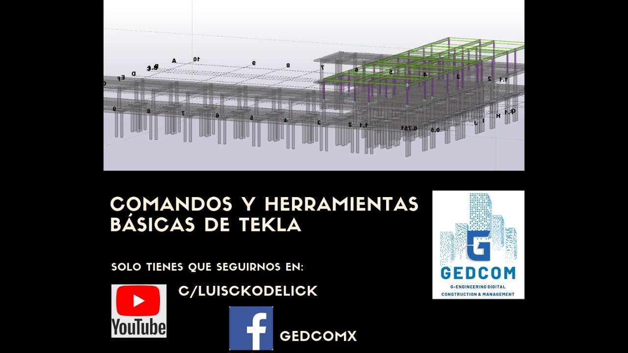 Tekla Structures | 02 Comandos y herramientas básicas de Tekla - YouTube