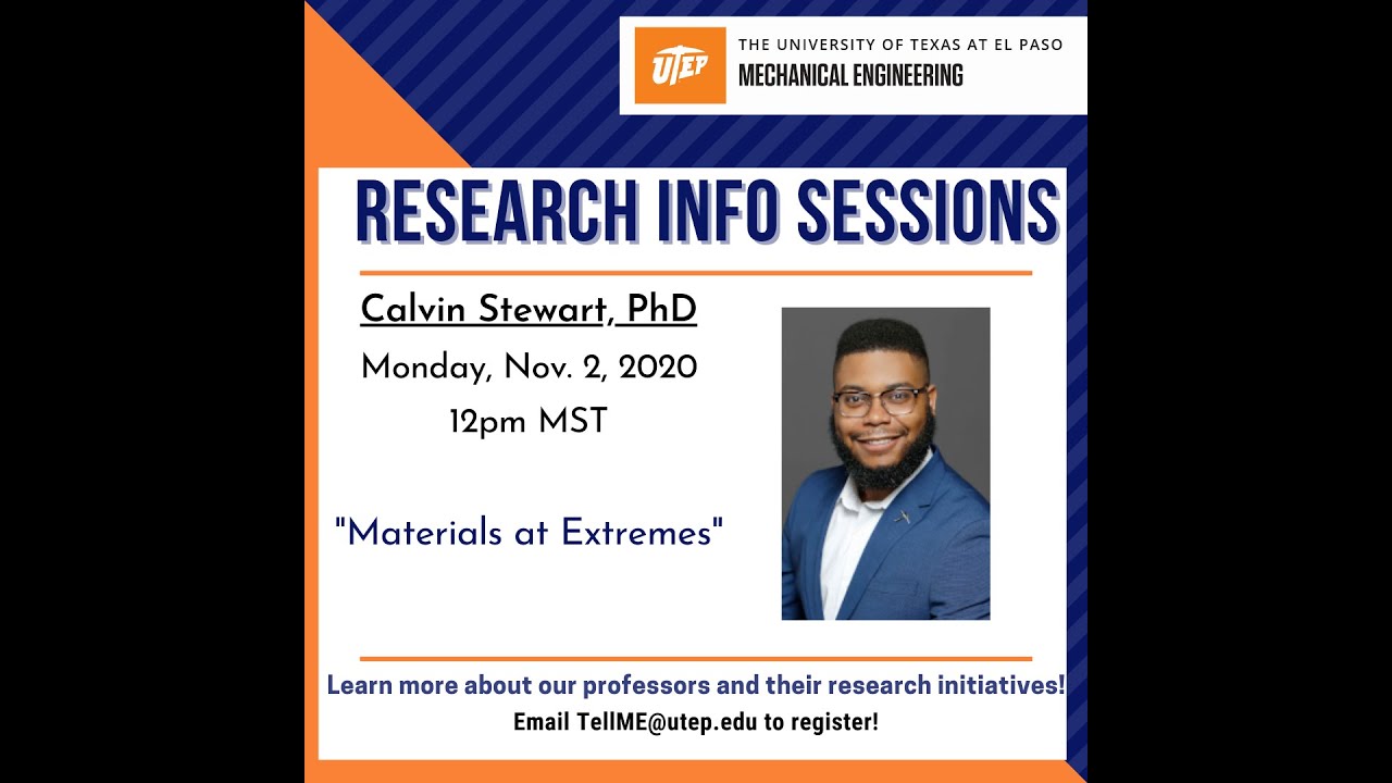 Research Information Session with Calvin Stewart, PhD - YouTube