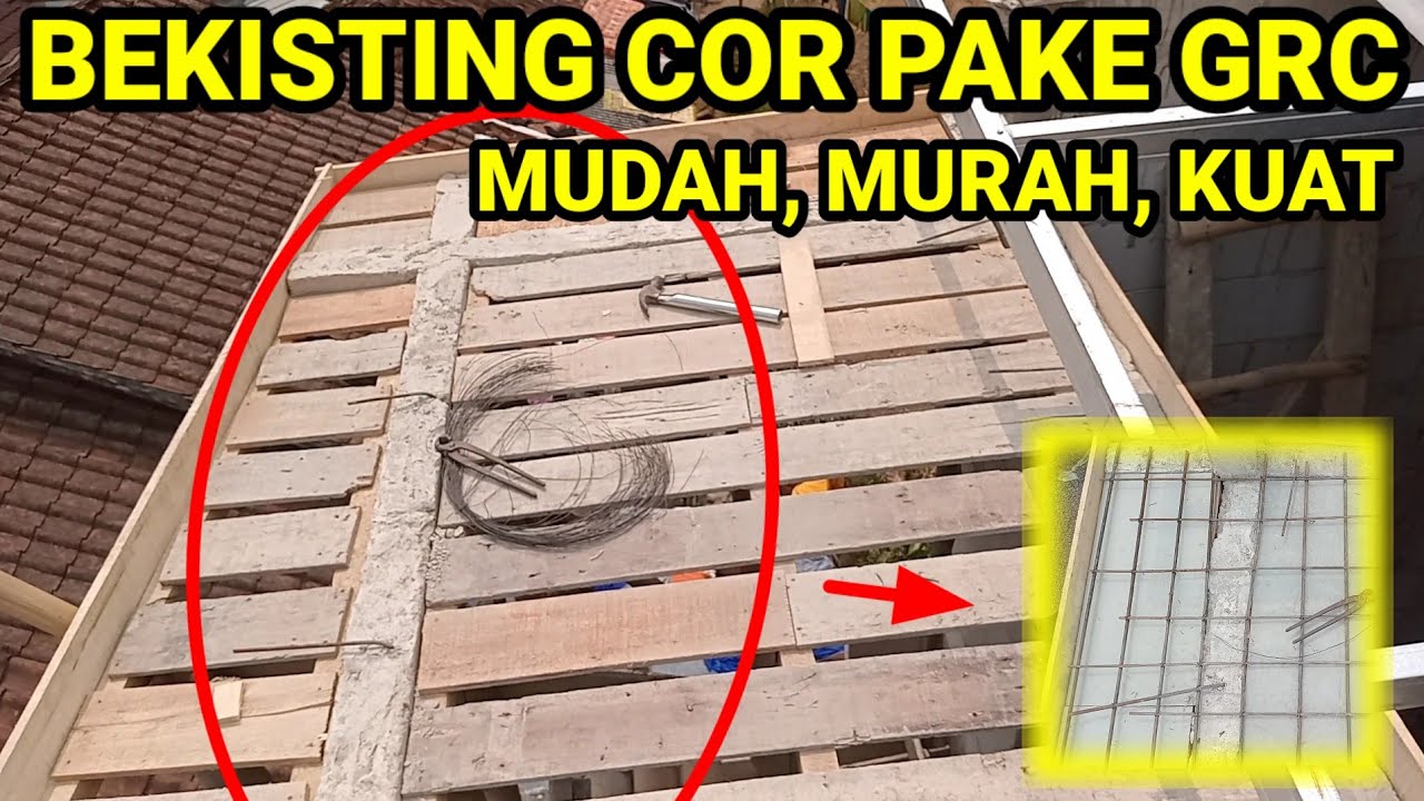 CARA BIKIN BEKISTING COR KOMBINASI GRC, GAK PERLU DI PLAFON LAGI - YouTube