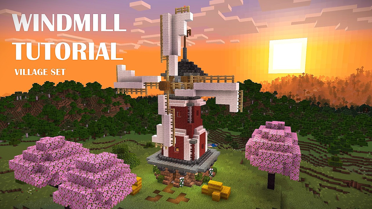 Minecraft: How to Build a Windmill | Building Tutorial - YouTube