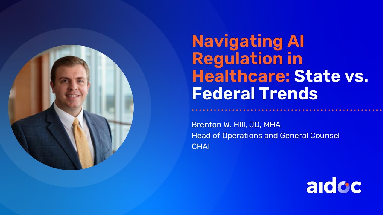 Navigating AI Regulation in Healthcare: State vs. Federal Trends - YouTube