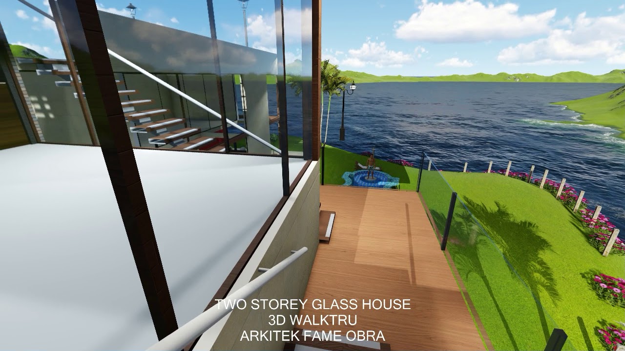 Contemporary 2 STOREY GLASS HOUSE DESIGN - YouTube
