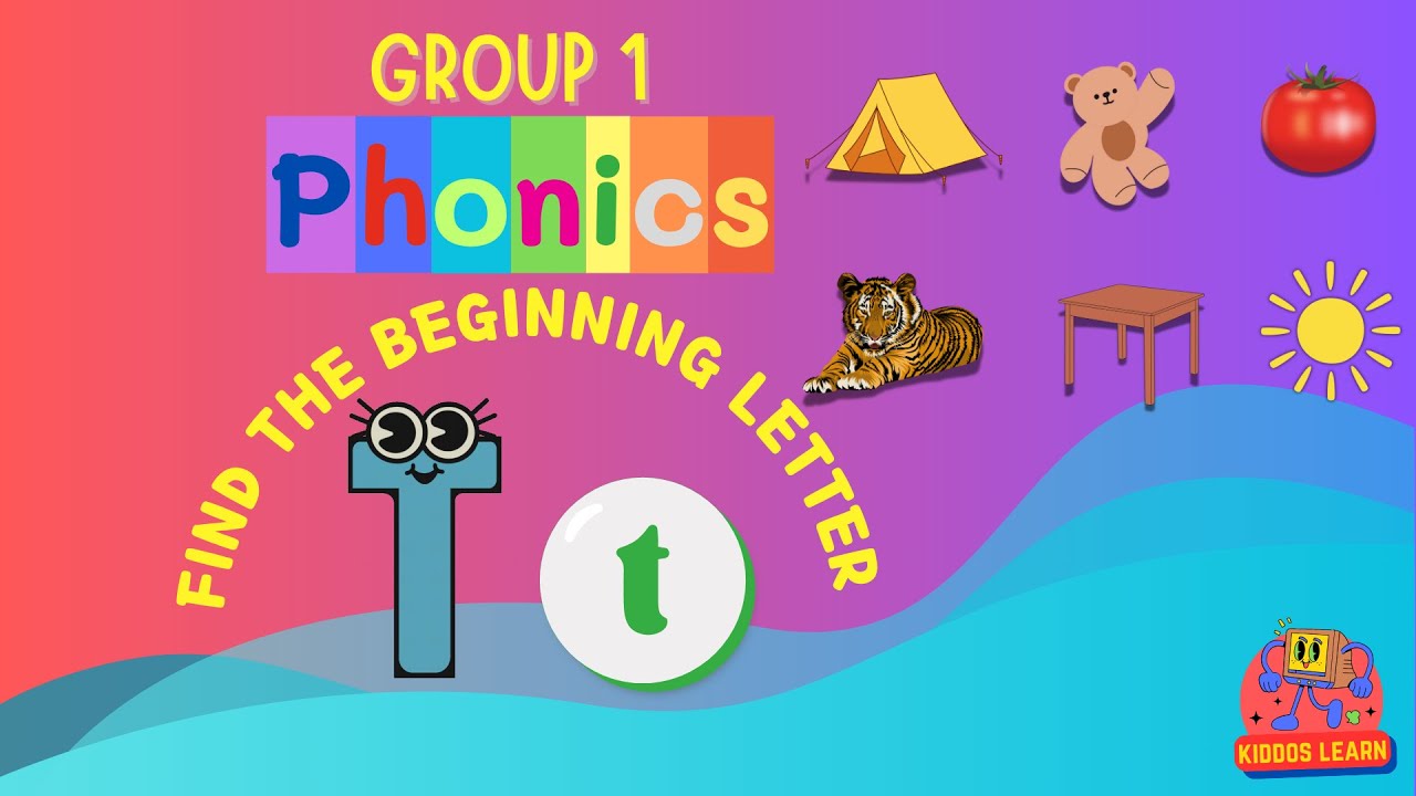 Jolly Phonics "T" words | Find the "t" sound words | Learn the Letter t ...
