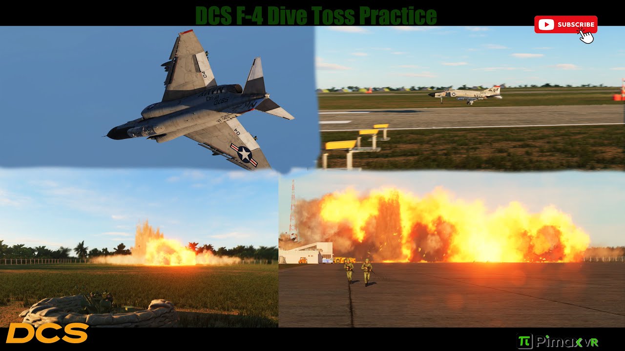 DCS F-4 Dive Toss Practice - YouTube