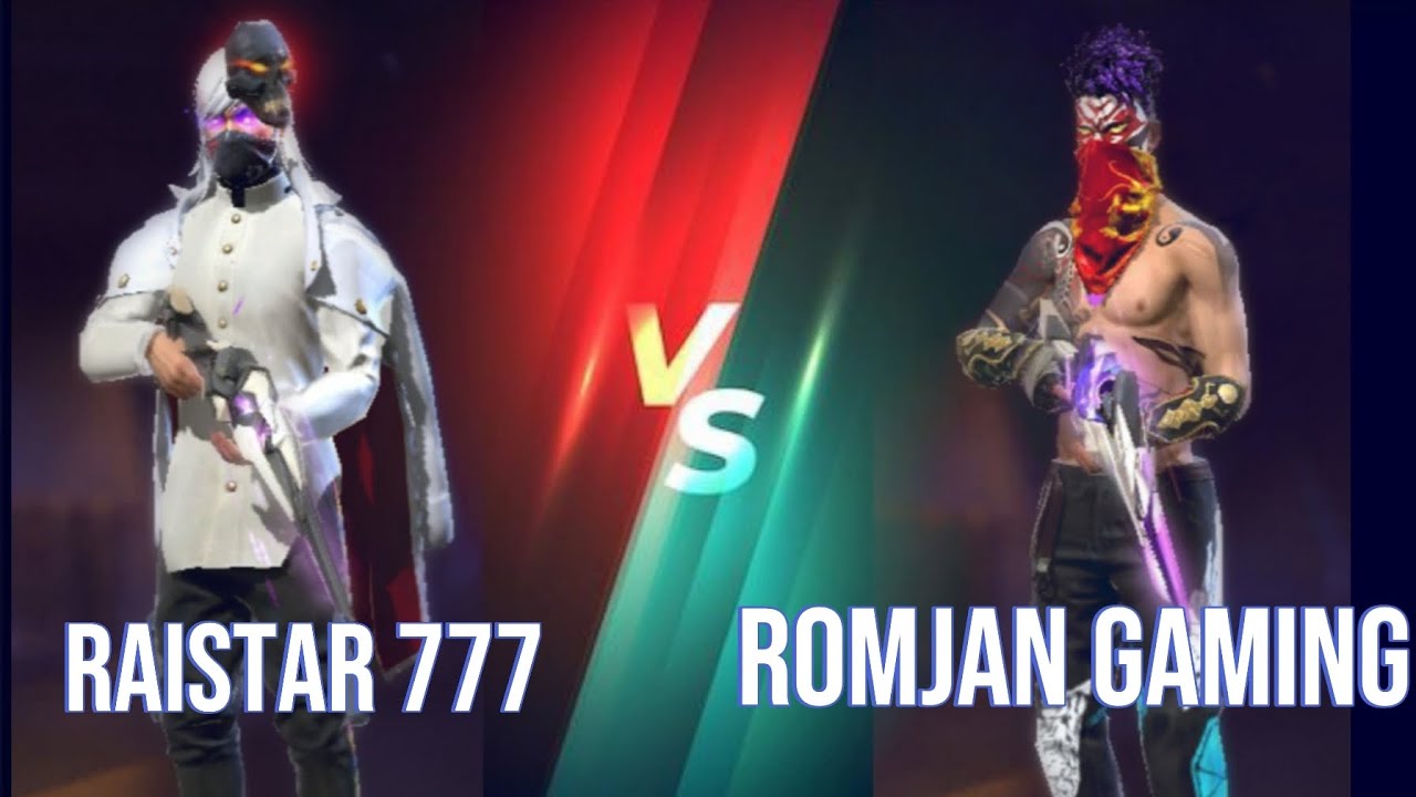 free fire gam🔥 RAISTAR 777 vs ROMJAN GAMING. LONE WOLF king 👑 RAISTAR ...