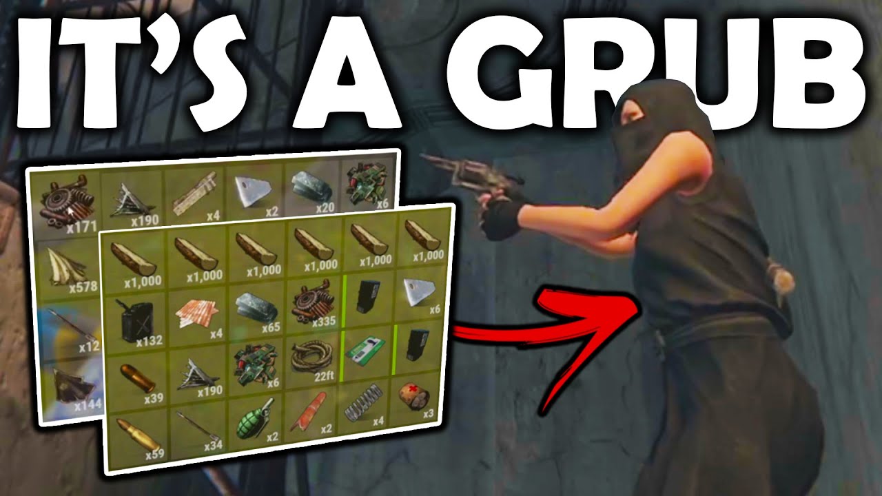 Day 1 Farming PLAYERS for SCRAP - Rust - YouTube