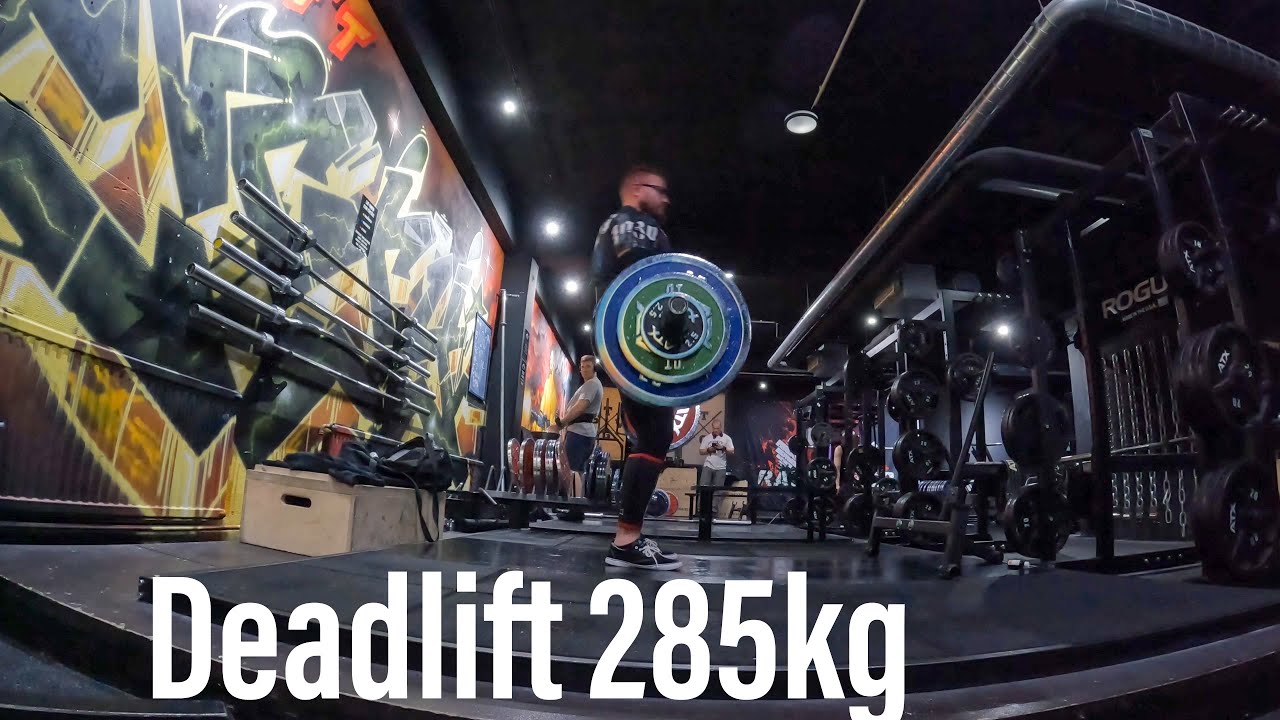 Full deadlift workout included deadlift 285 and block deadlift 300kg x3 ...