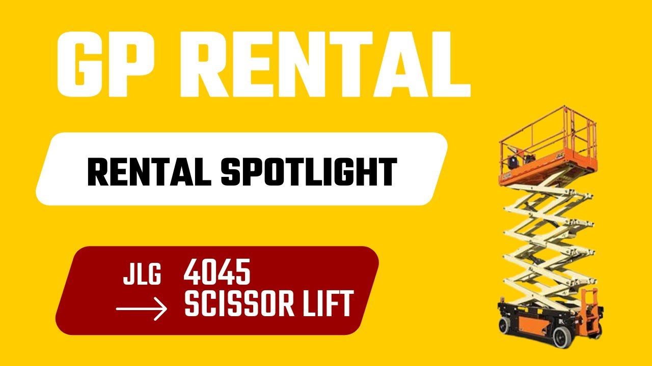 GP Rental Spotlight - JLG 4045 Electric Scissor Lift - YouTube