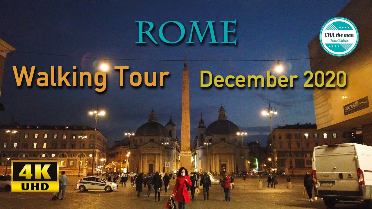 Rome, Italy Evening Walking tour - Piazza del Popolo, Trevi Fountain ...
