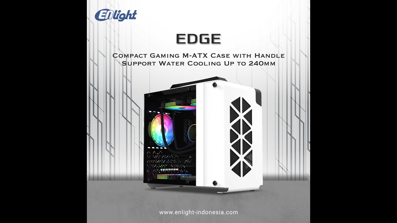Enlight Edge - Compact Hand Carry Gaming M-ATX PC Case - YouTube