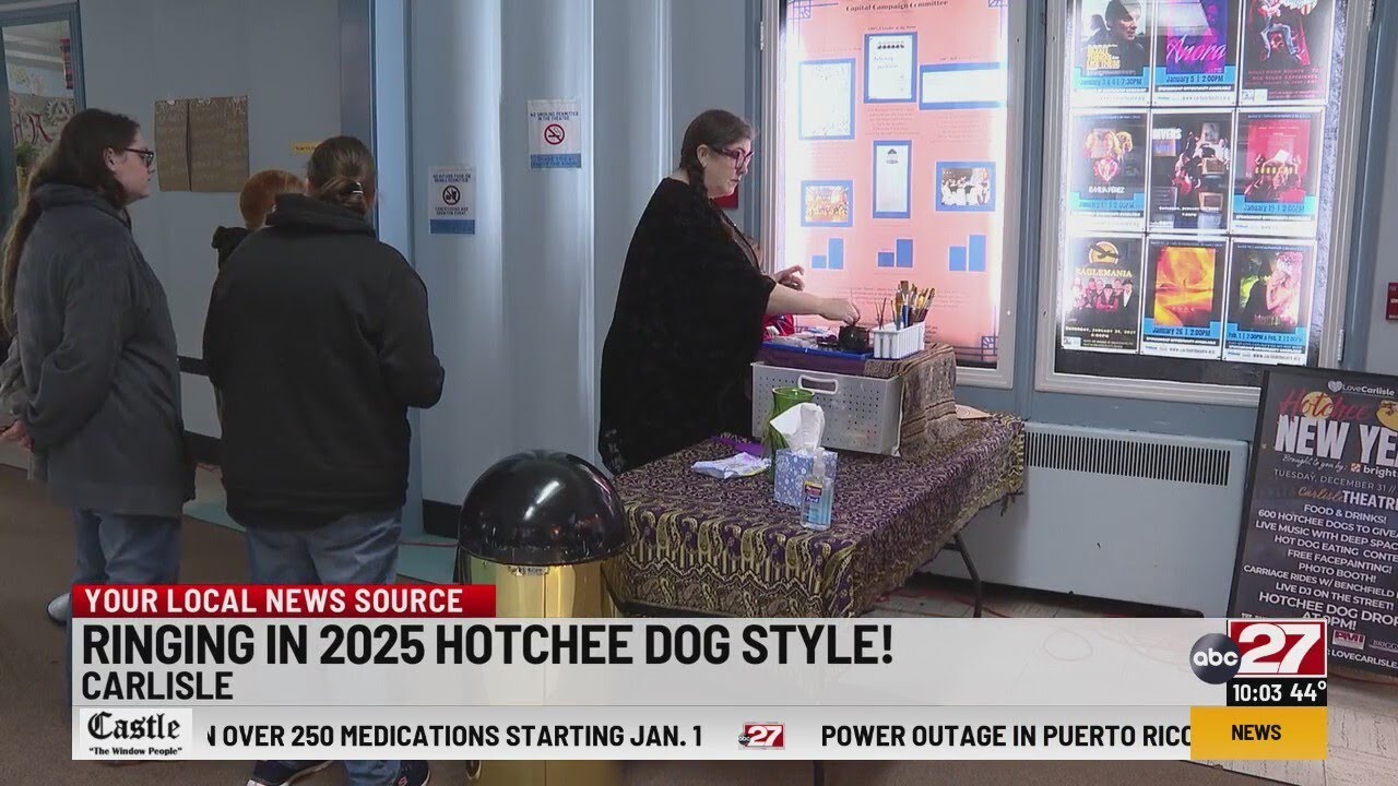 Carlisle rings in the New Year with its Hotchee Dog drop - YouTube