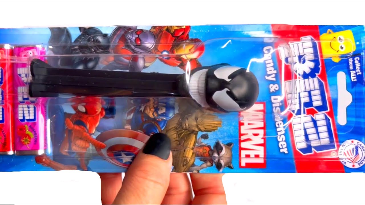 Marvel Pez dispenser Unboxing Venom Spiderman - YouTube